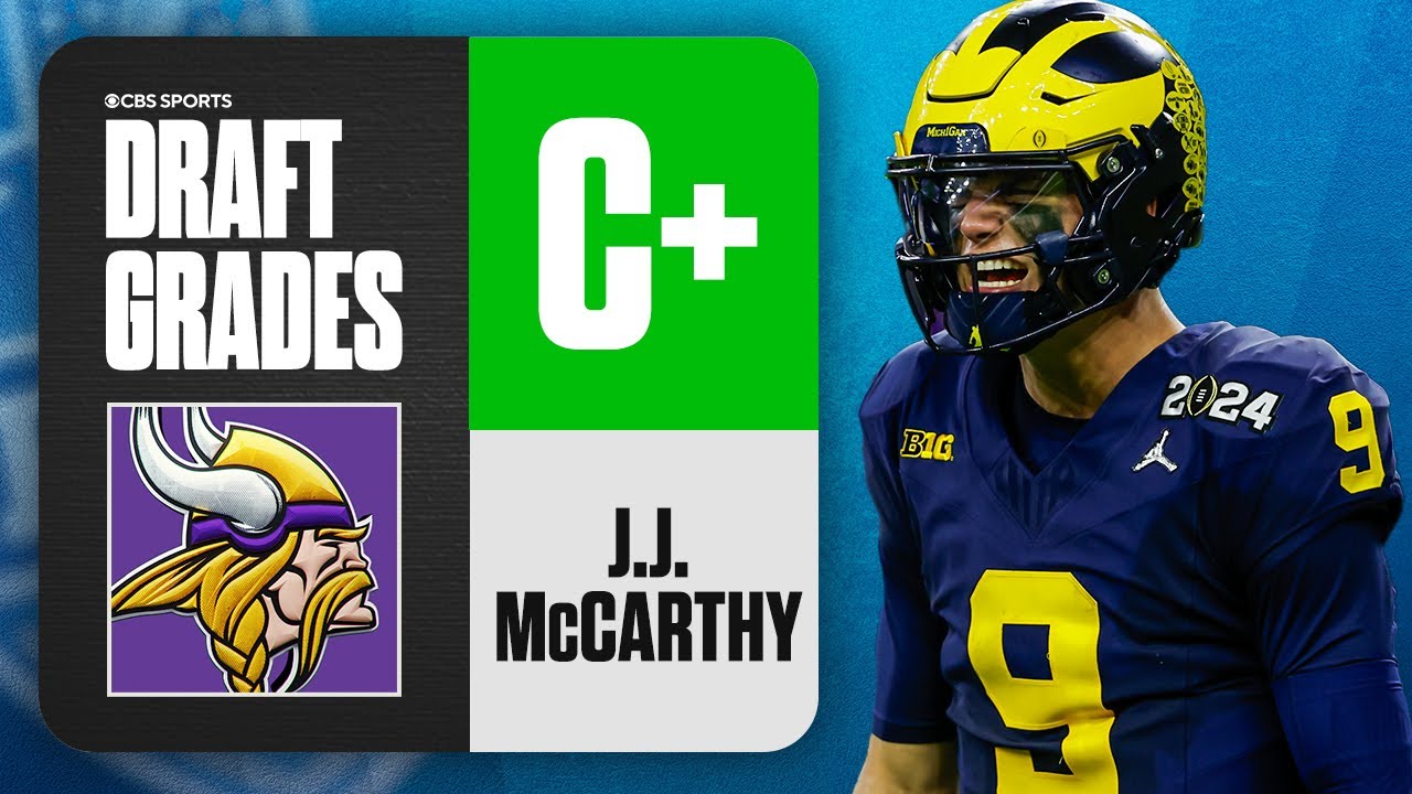 2024 NFL Draft Grades: Vikings select J.J. McCarthy No. 10 Overall ...