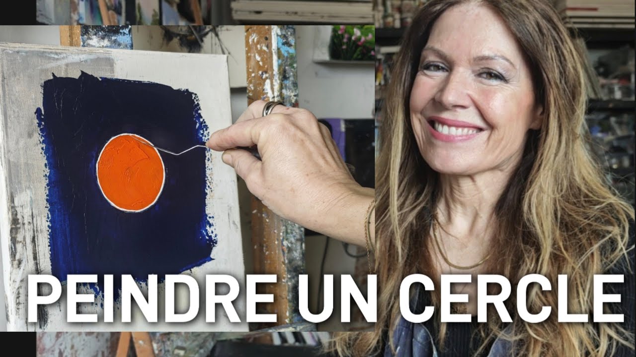 5 ASTUCES POUR PEINDRE UN CERCLE AU COUTEAU par Nelly LESTRADE - YouTube