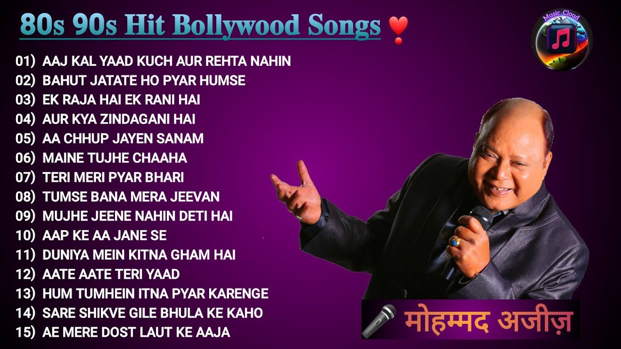 90s Hit Bollywood Songs ।। Mohammad Aziz Songs।। Hindi Song ।। Old Song ...