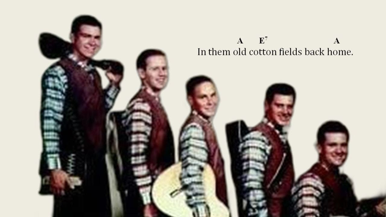 Chords for Cotton Fields (The Highwaymen) - YouTube
