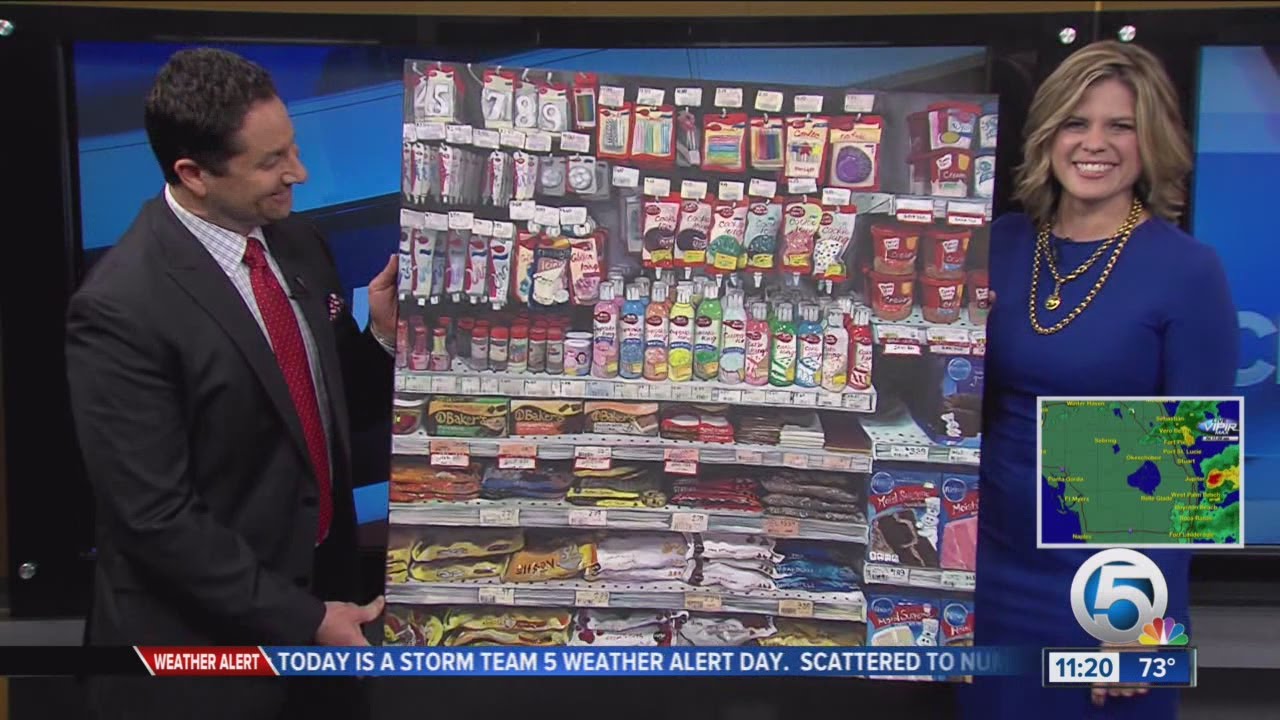 Anchor Ashleigh Walters has artwork at Palm Beach International Aiport ...