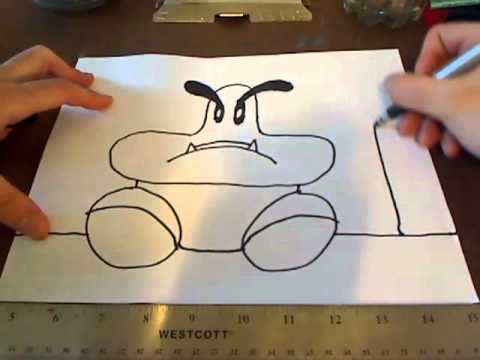 Goomba how to Draw - YouTube