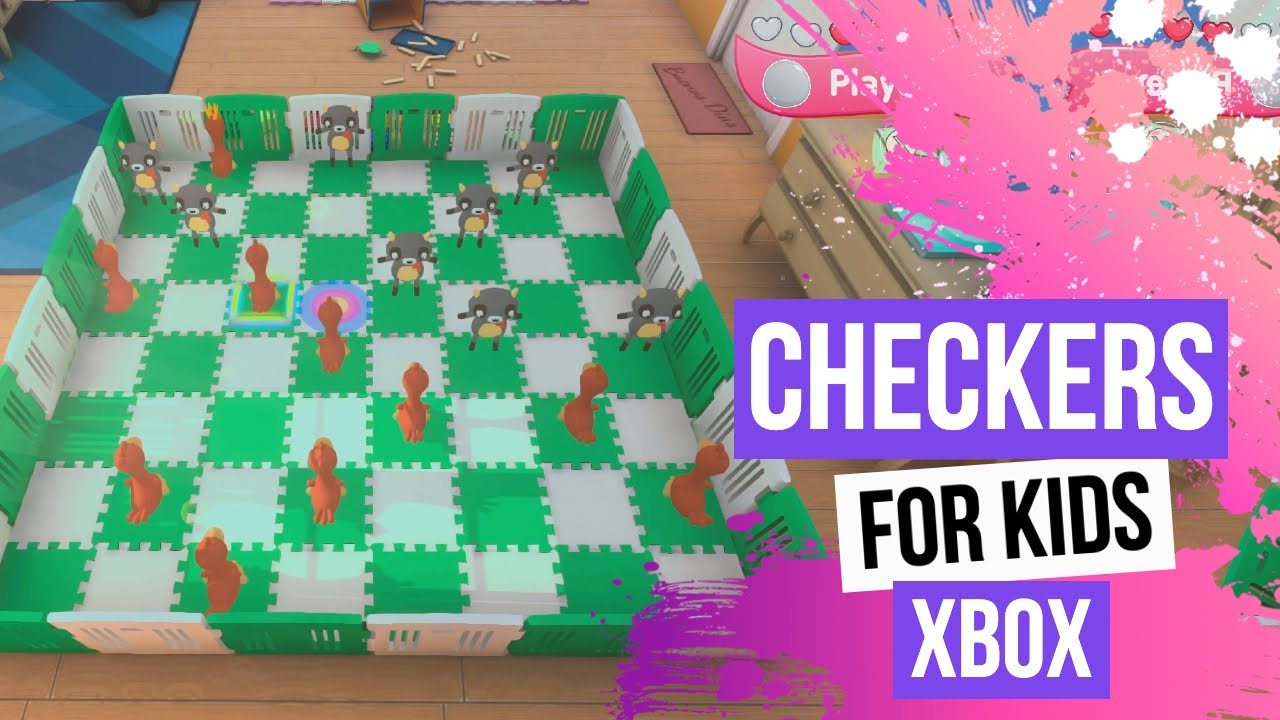 Checkers For Kids Game XBOX Gameplay - YouTube