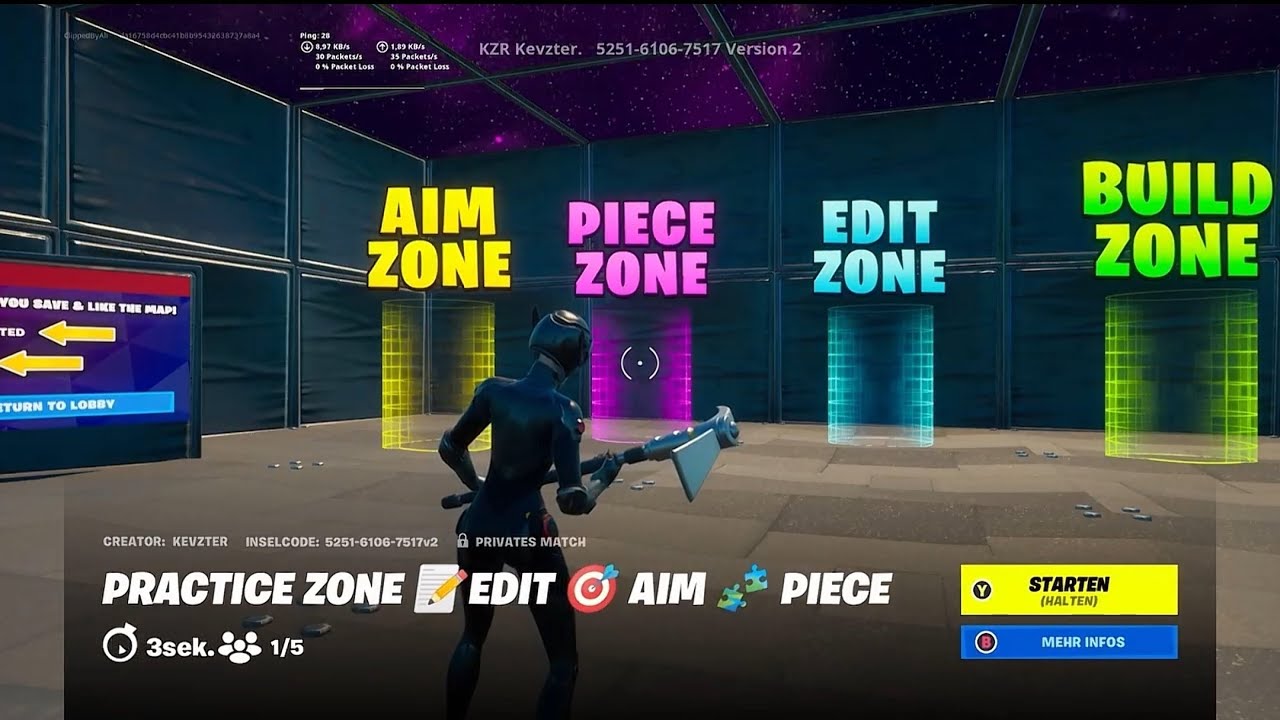 Best Warm Up Map Chapter 5 [Kreativmodus] #warmup #fortnite - YouTube