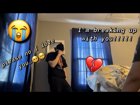 BREAK UP PRANK ON MY BOYFRIEND….. *HE CRIED*😈😭