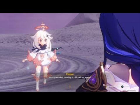 Paimon, "Have you tried turning it on and off?" - YouTube