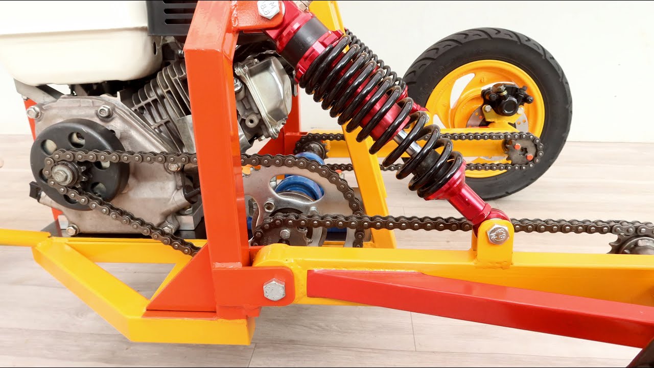 Homemade Amazing Trike 200cc Use Twin Transmission And The End... - YouTube