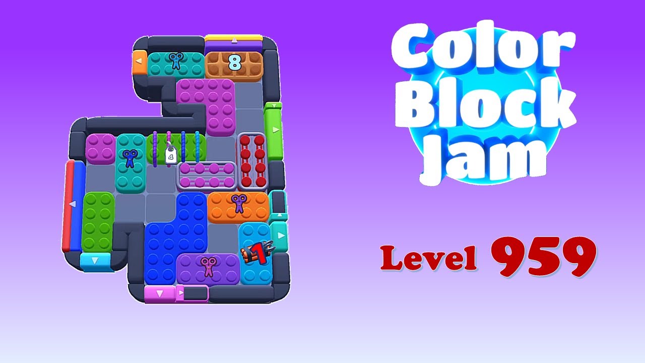 Color Block Jam Level 959 Walkthrough (No Boosters) - YouTube