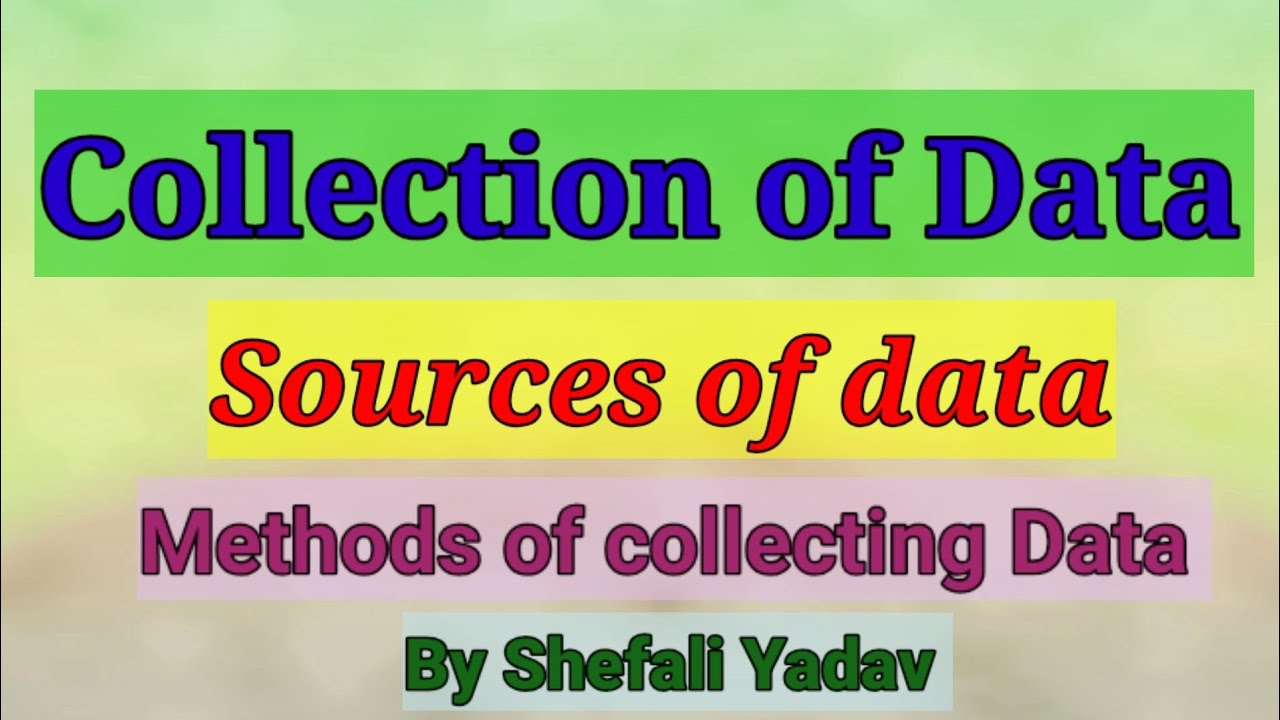Collection of Data | Statistics | Class 11 | UP TGT PGT | NTA UGC NET ...