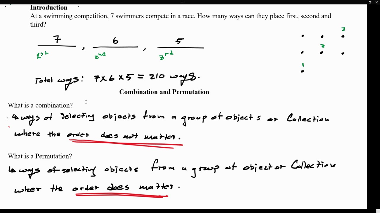 Combination and Permutation - Pre Calculus - YouTube