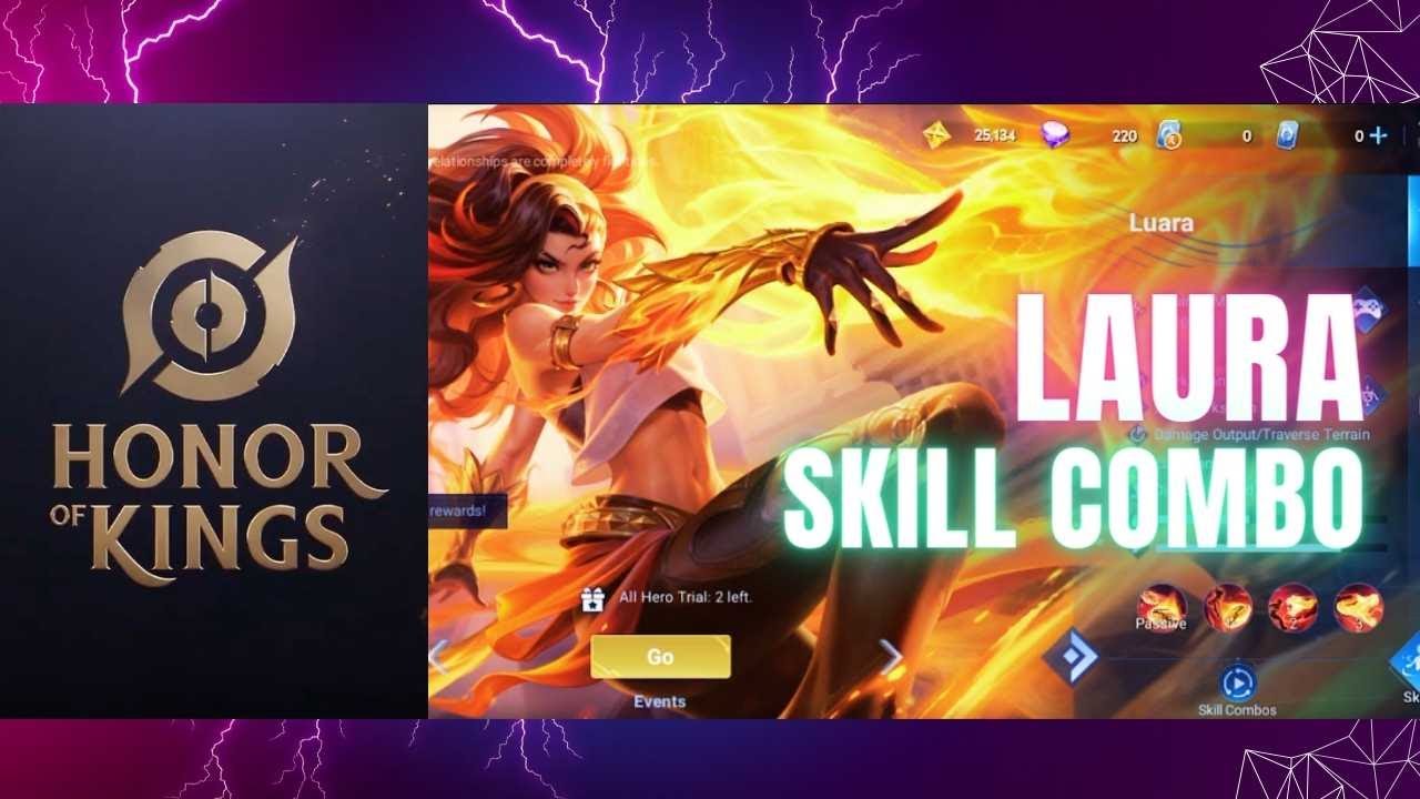 HONOR OF KINGS HOK LAURA SKILL COMBO - YouTube