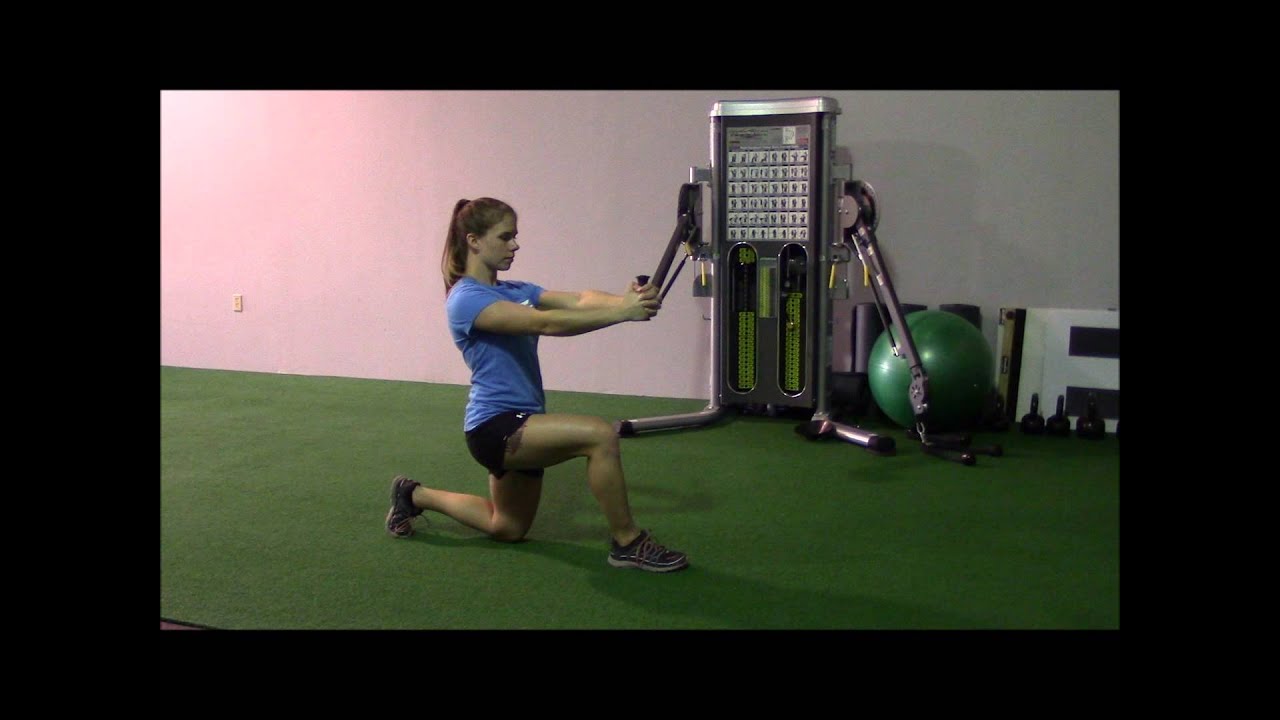 Tall Kneeling Half Kneeling Split Squat Anti Rotation Hold - YouTube