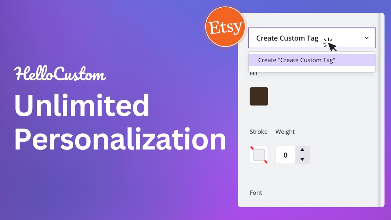Create Custom Tags For Unlimited Personalization On Etsy - YouTube
