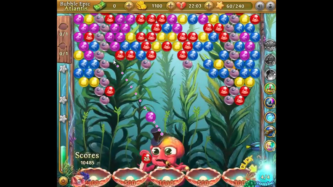Bubble Epic Atlantis Level 25 - YouTube