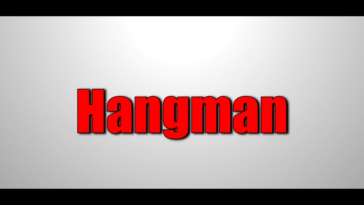 Hangman / Hangjack / Beat the Bar - YouTube