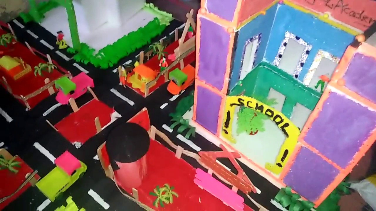 City model made by thermocol - YouTube