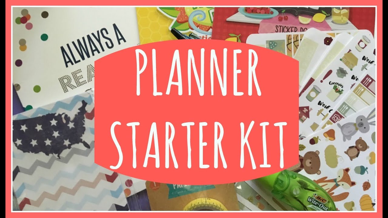 PLANNER STARTER KIT | What Supplies You REALLY Need - YouTube