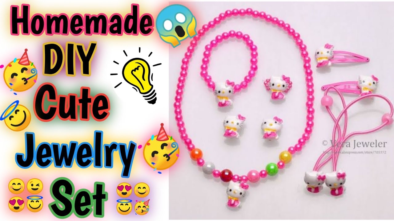 How To Make A Jewelry Set / Homemade DIY Jewelry Set / Make your Own ...