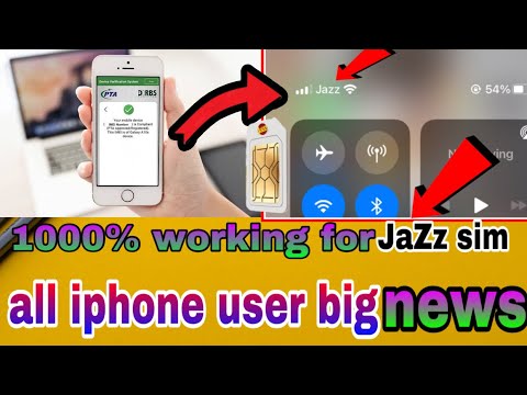 non pta iphone sim working trick for JAZZ ||how to use sim innon pta ...