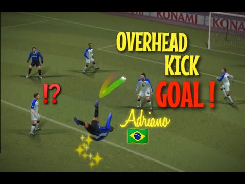 ADRIANO OVERHEAD KICK GOAL 🔥 | INTER | PES 6