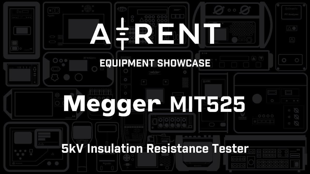 Megger MIT525 | 5kV Insulation Resistance Tester - YouTube