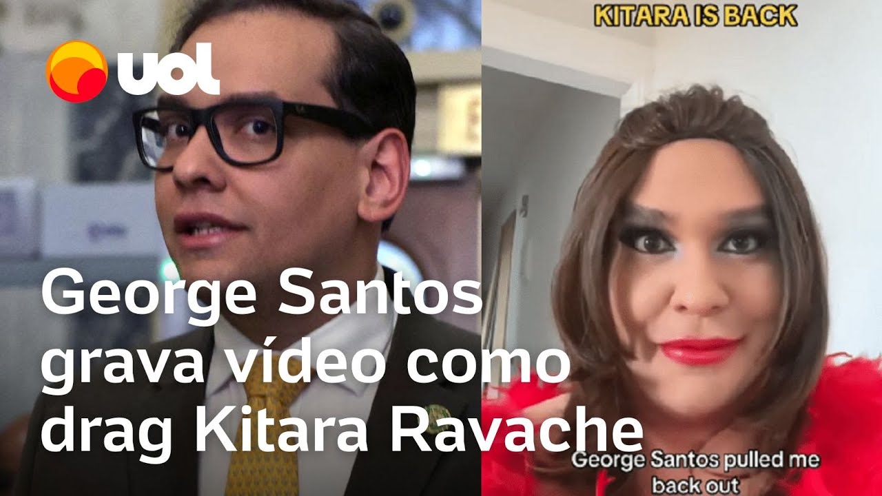George Santos grava vídeo como drag Kitara Ravache e diz: 'Depois de 18 ...