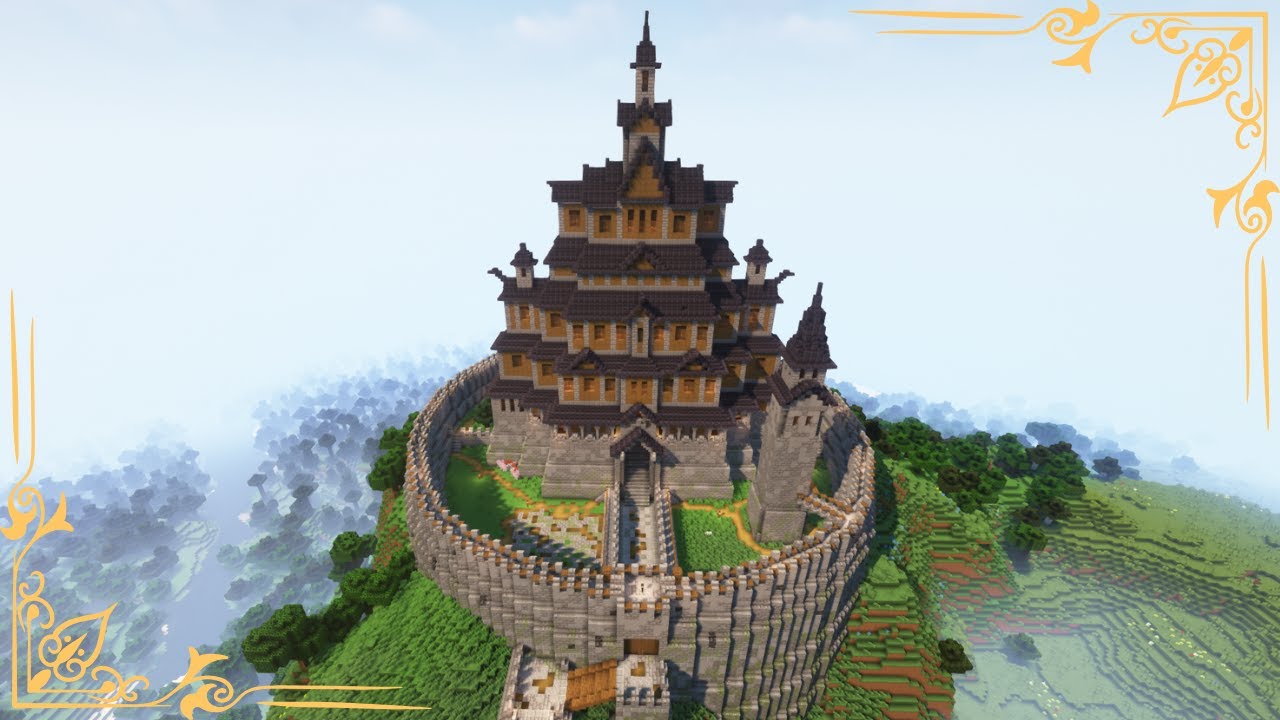 How to build a Minecraft Viking Castle Step by Step Tutorial Longplay ...
