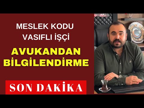 MESLEK KODU SORUNLARI, KAMU İŞÇİLERİNİN MESLEK KODU VASIFLI İŞ DAVALARI AVUKATTAN BİLGİLENDİRME