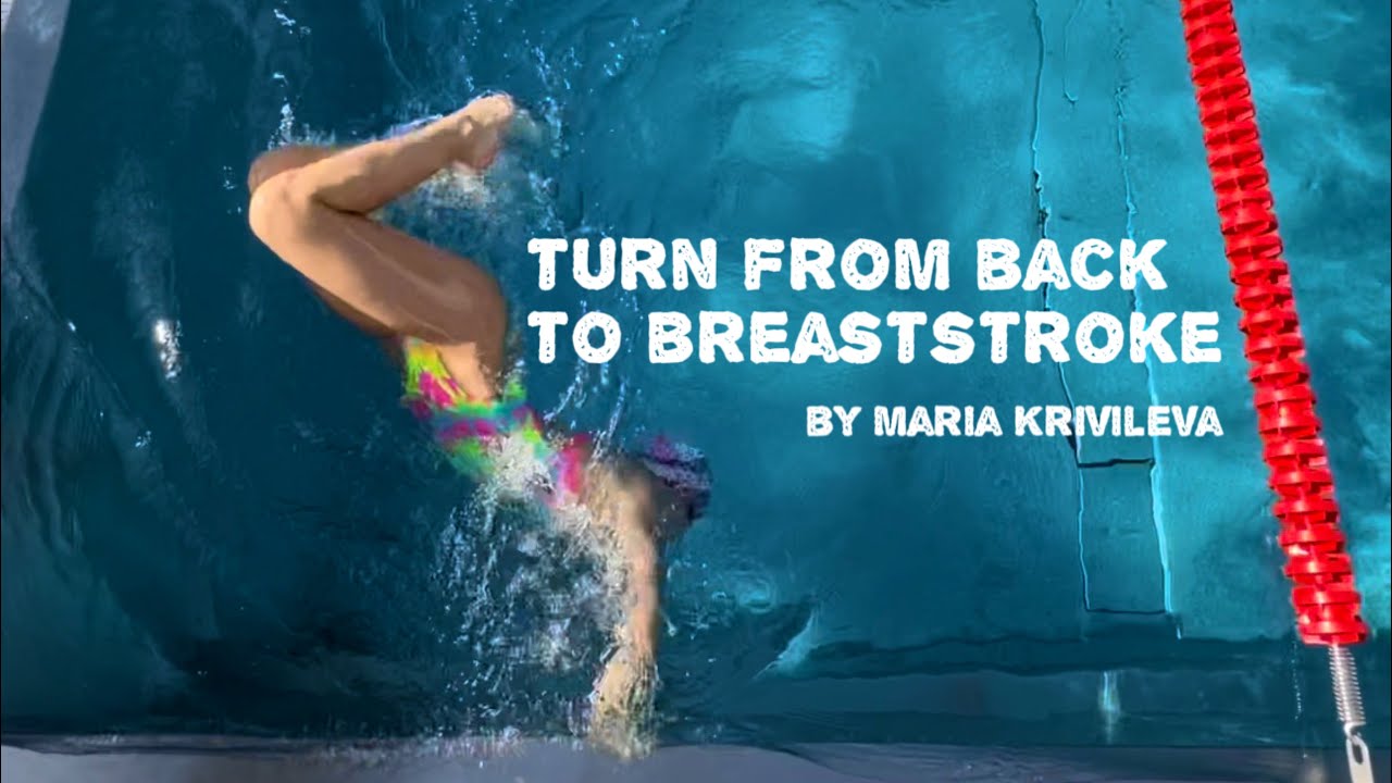 Turn from backstroke to breaststroke by @MARIAKRIVILEVA | Поворот сальто со спины на брасс - YouTube