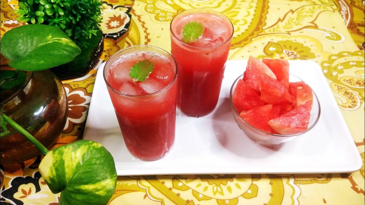 তরমুজের জুস | Watermelon juice | Tarmujer Sarbat - YouTube