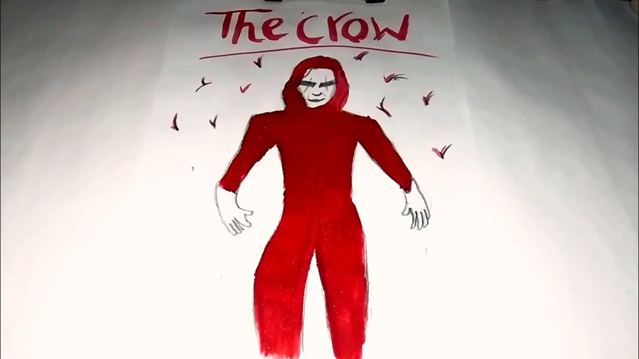 How to draw eric draven / The crow, - YouTube