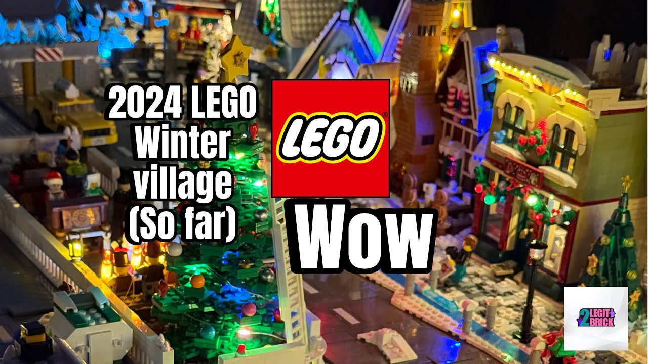 Upgraded Lego Winter Village 2024! So many Easter eggs! - YouTube