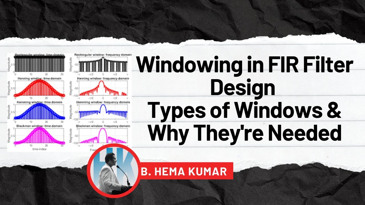 Windowing in FIR Filter Design | Types of Windows & Why They're Needed ...