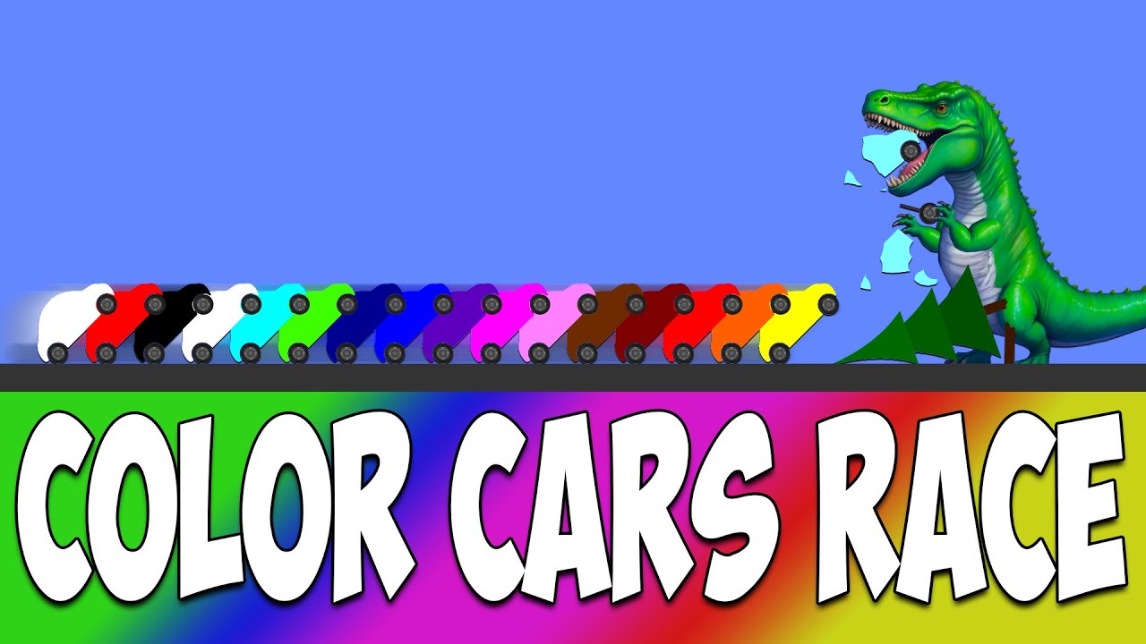 Car Race - Colour Cars - 28 Colours - 56 Cars - YouTube