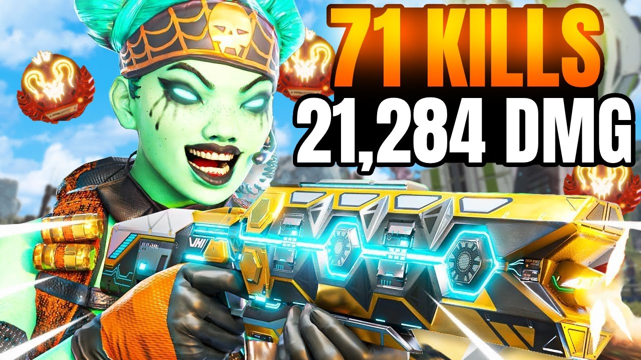 Lifeline Gameplay Apex Legends on controller 71 Kills 21,284 Damage - 3 ...