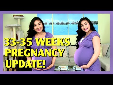 33-35 Week Pregnancy Vlog Update! - YouTube