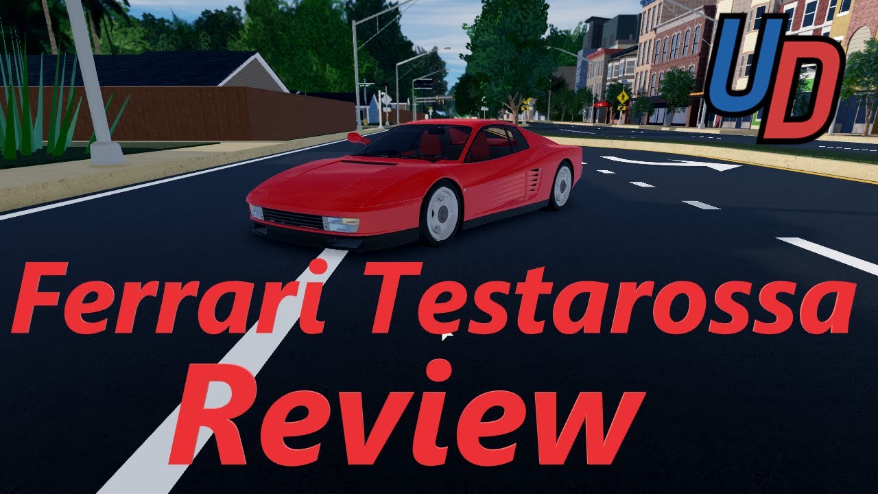 ROBLOX Ultimate Driving: Ferrari Testarossa Review - YouTube