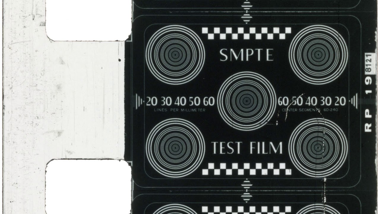 1932-1964 Rare 8mm SMPTE Test Film - YouTube