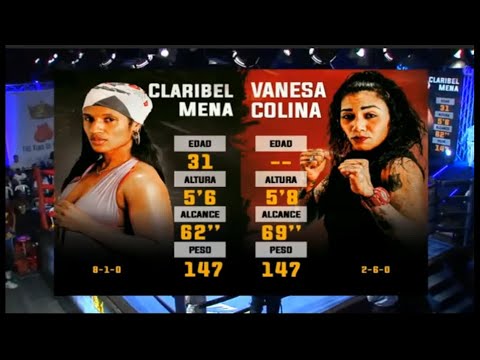 BOXEO Femenino | Claribel Mena (Dominicana) vS. Vanesa Colina ...