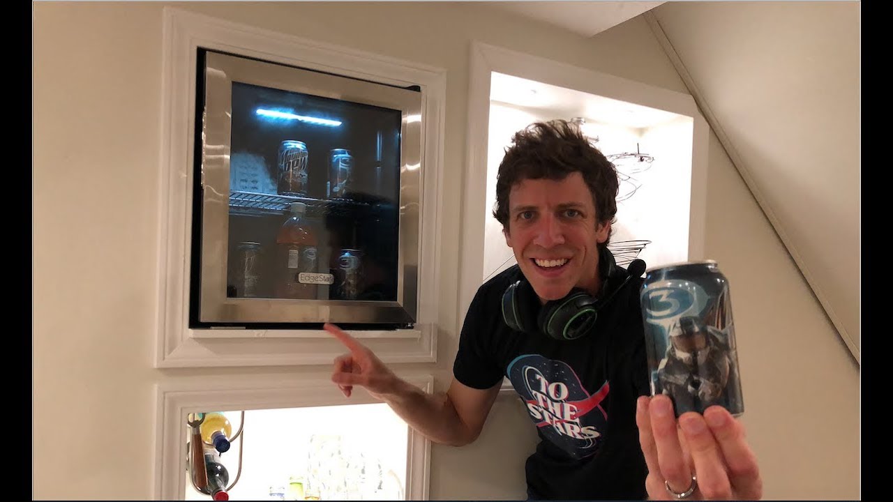 Awesome Mini Beverage Fridge! Full Review! Great for Gaming Area! - YouTube