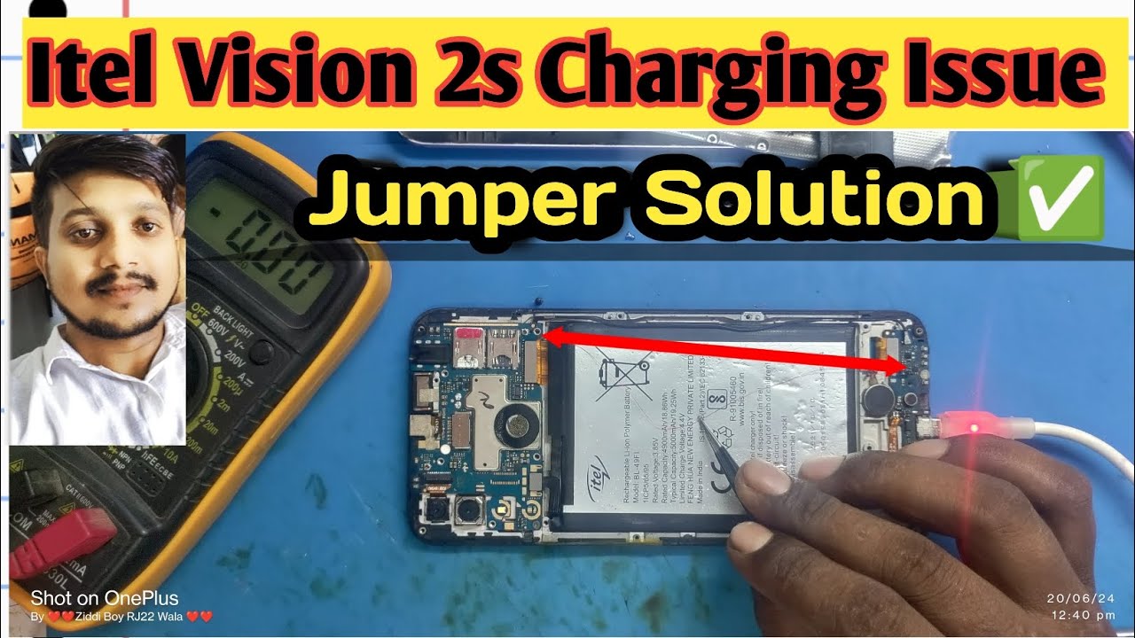 Itel Vision 2s / slow charging solution/ charging jumper Solution /itel ...