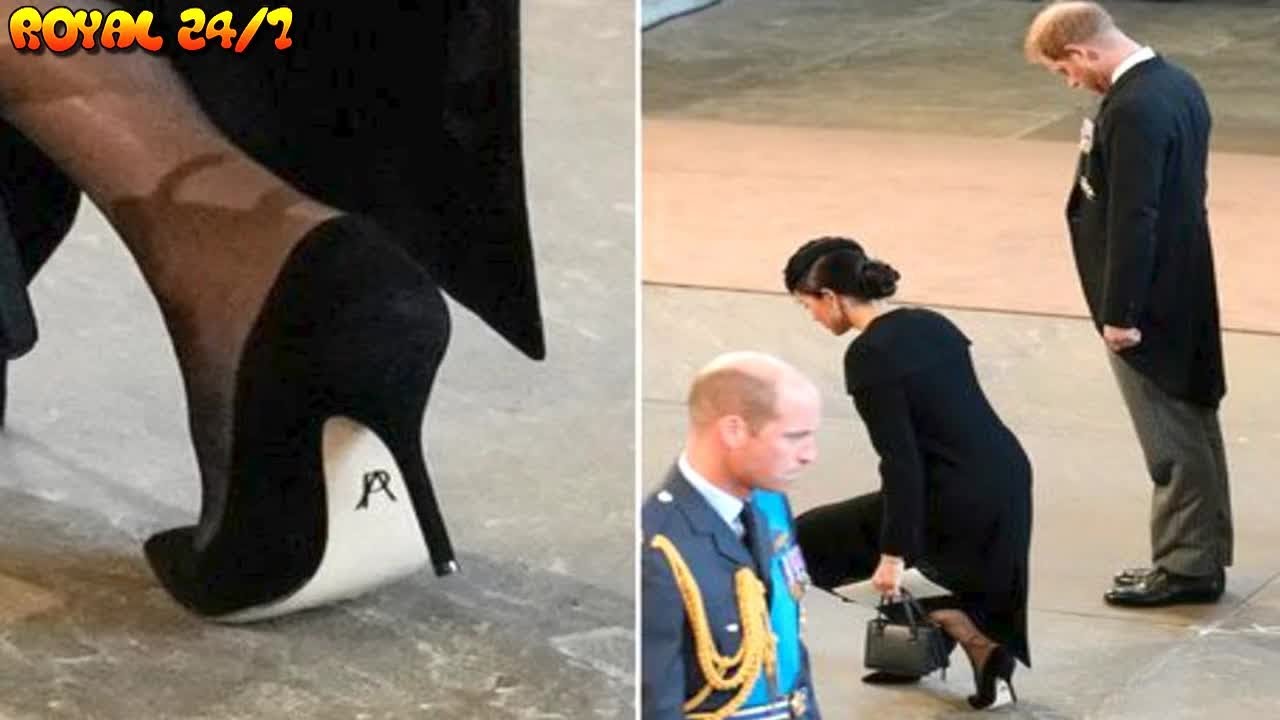 Mystery symbol on sole of Meghan Markle's shoe explained as fans left ...
