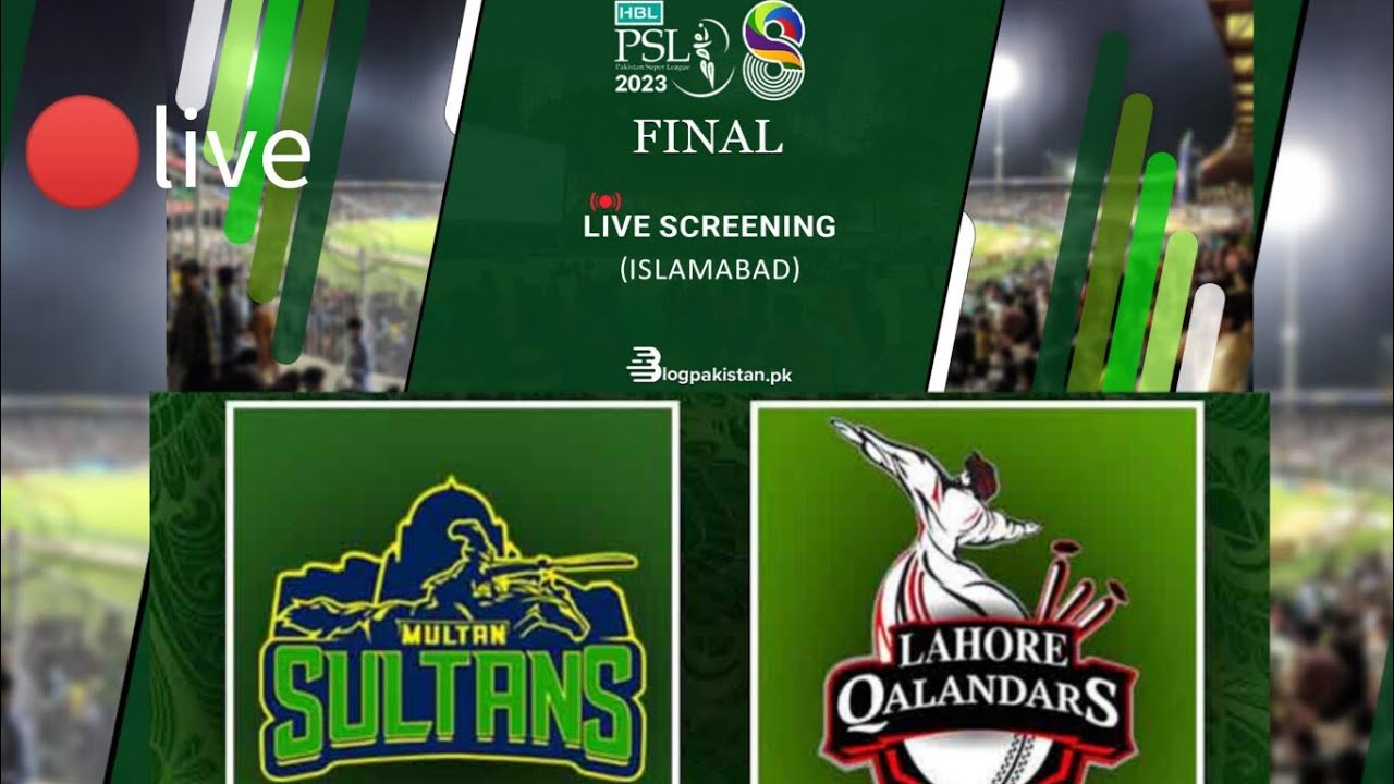 PSL 8 Today Live Match Streaming| Lahore Vs Multan - YouTube