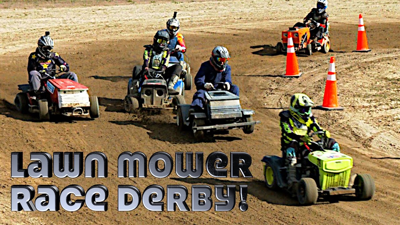 Lawn Mower Racing Derby - YouTube