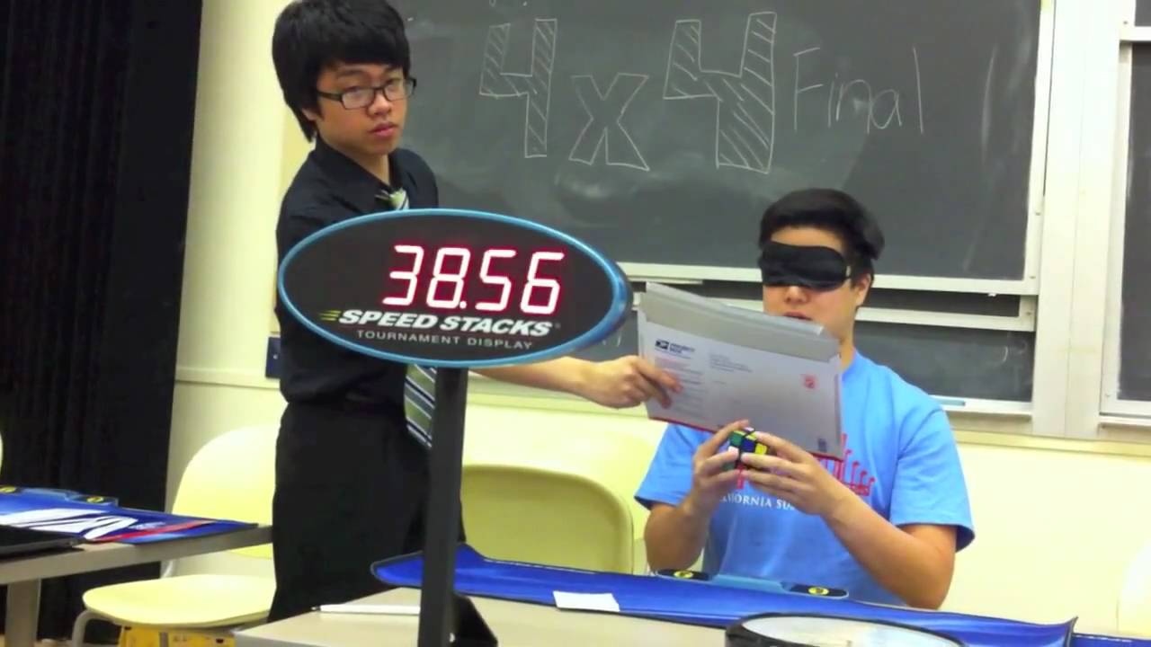 Leyan Lo 1:03.83 3x3 BLD - YouTube