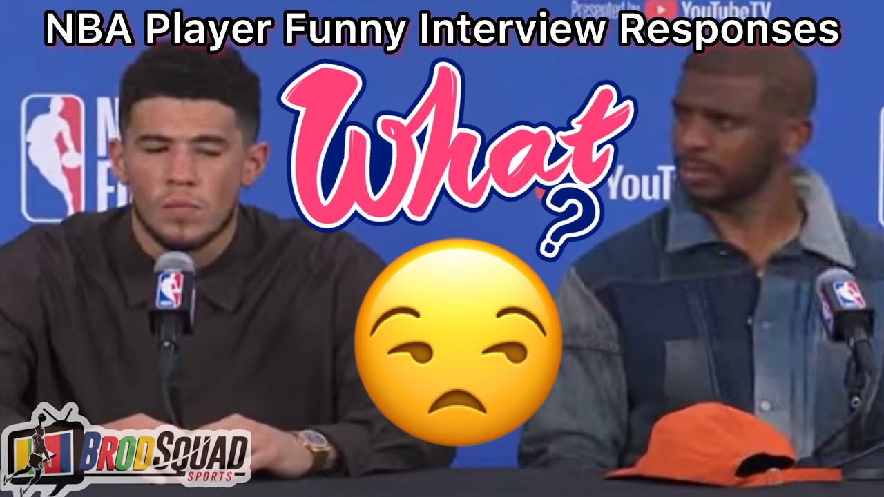 NBA Players Funny Responses to Interview Questions - YouTube