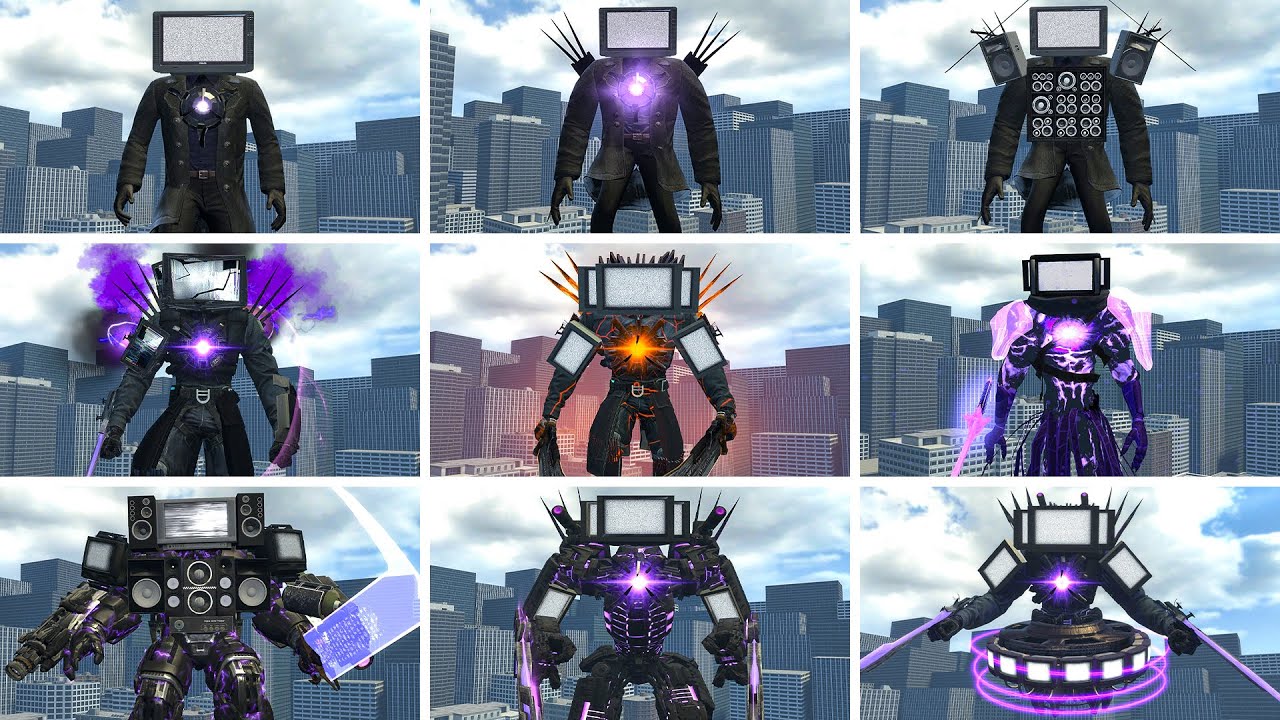 ALL VERSIONS OF TITAN TV MAN 41-77 + MULTIVERSE AND FANMADE — Skibidi ...