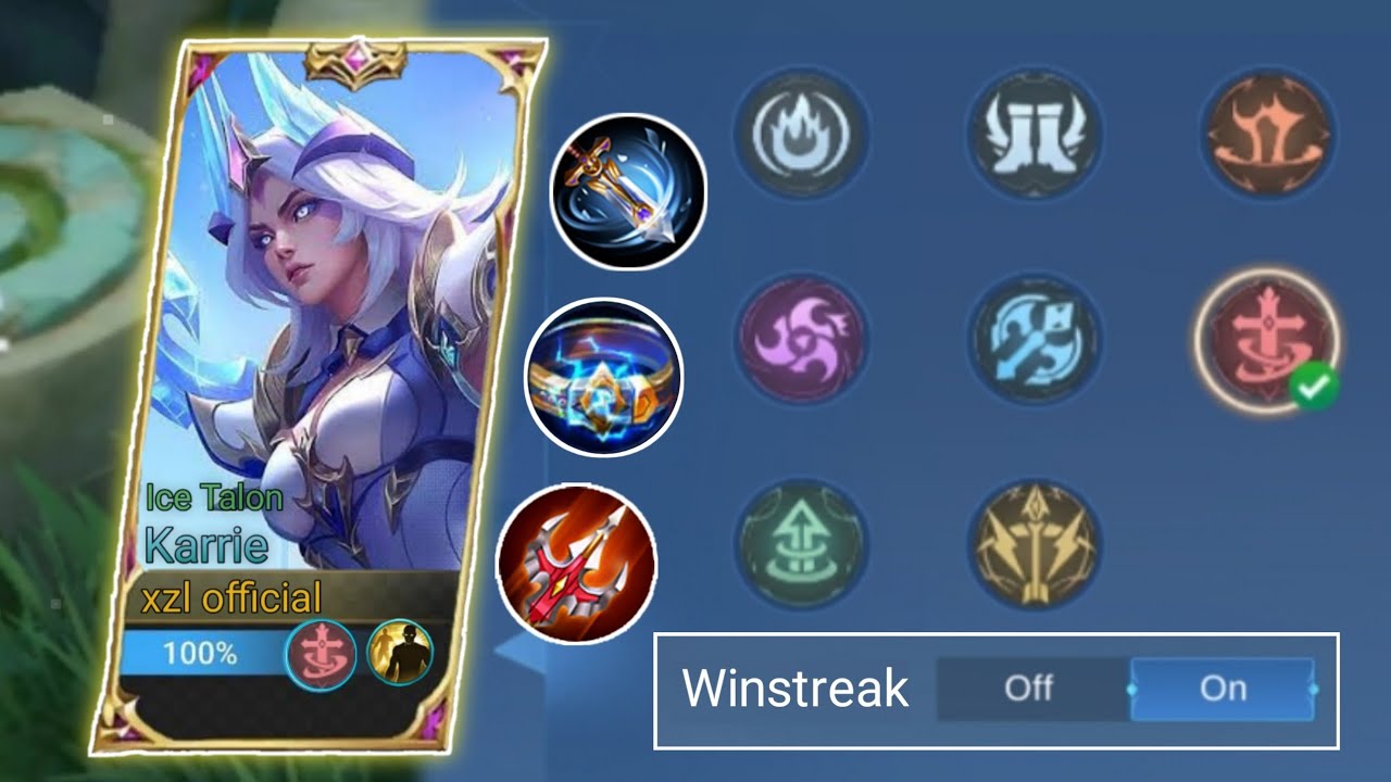 KARRIE NEW RECOMMENDED BUILD AND EMBLEM TO WIN MORE GAMES🔥 MLBB - YouTube