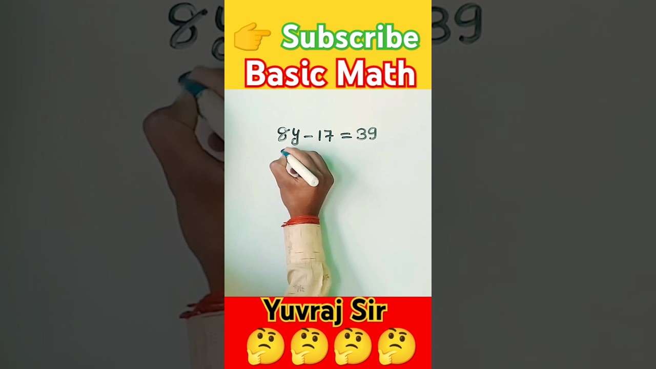 Basic Math Yuvraj Sir #maths #mathstricks #shortsfeed #shorts #short #yuvrajsir #viralshort ...