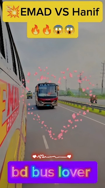 EMAD VS Hanif || bd bus lover || #hanif #bdbusrace #bdbuslovers YouTube Dot com - YouTube
